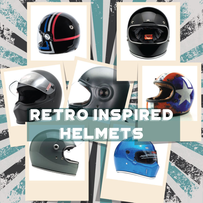 Full Face Retro Inspired Motorcycle Helmets